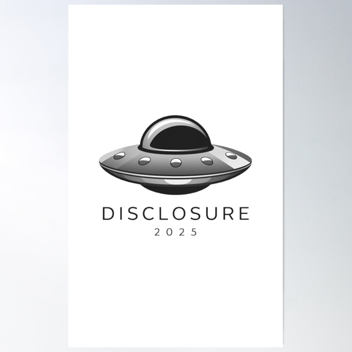 Ufo Disclosure 2025 Poster Wall Art, Modern Wall Decor For Living Room ...