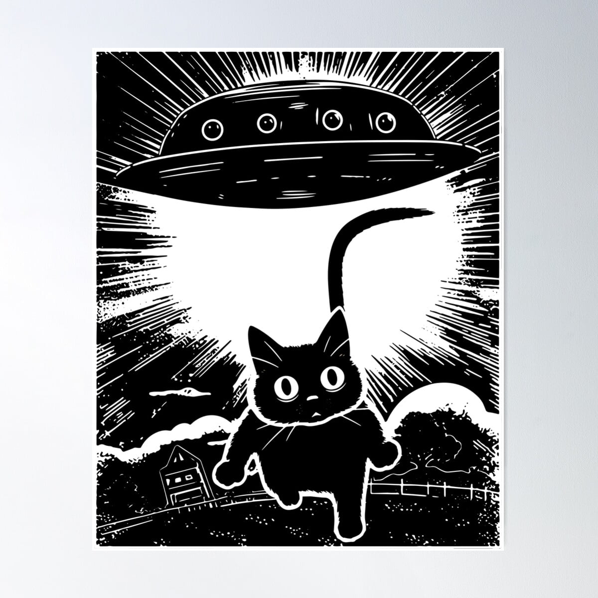 Ufo Farm Cat Abduction, Catduction, Ufo Enthusiast, Cat Getting ...