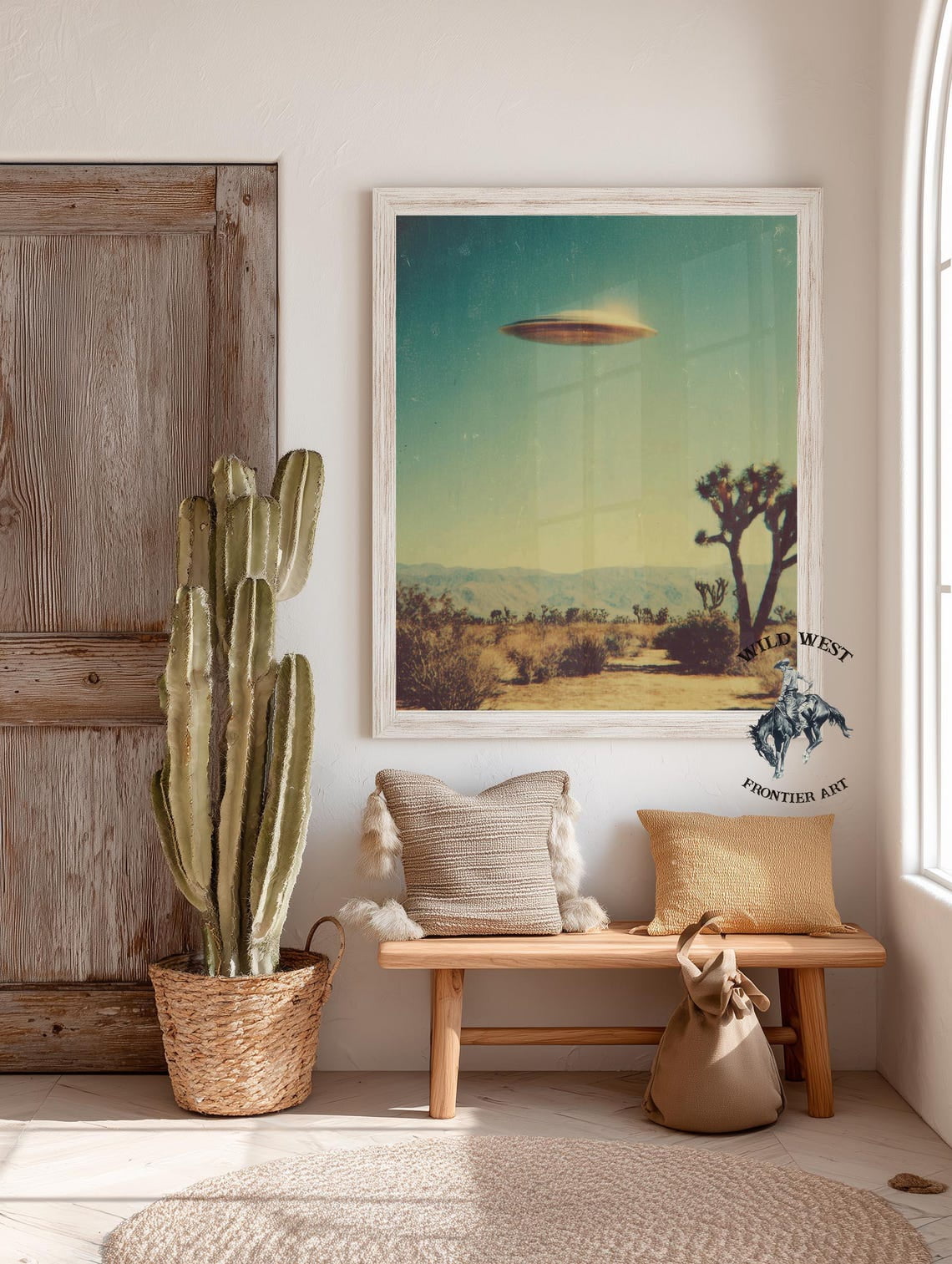 Ufo Poster, Vintage Joshua Tree Desert, Sci,Fi Wall Art Home Decor ...