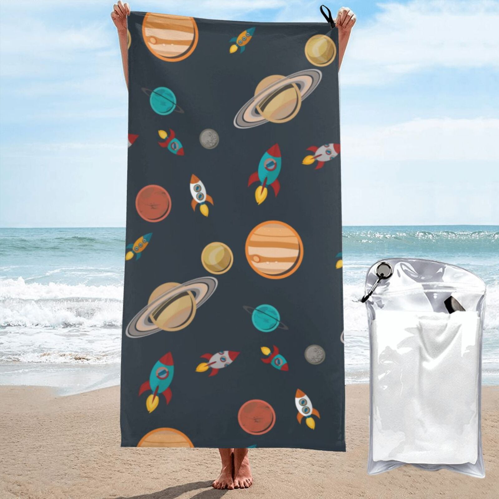 Ufo Quick Dry Towel,Beach Towels Good Water Absorption Portable And Quick-Drying Suitable For ...