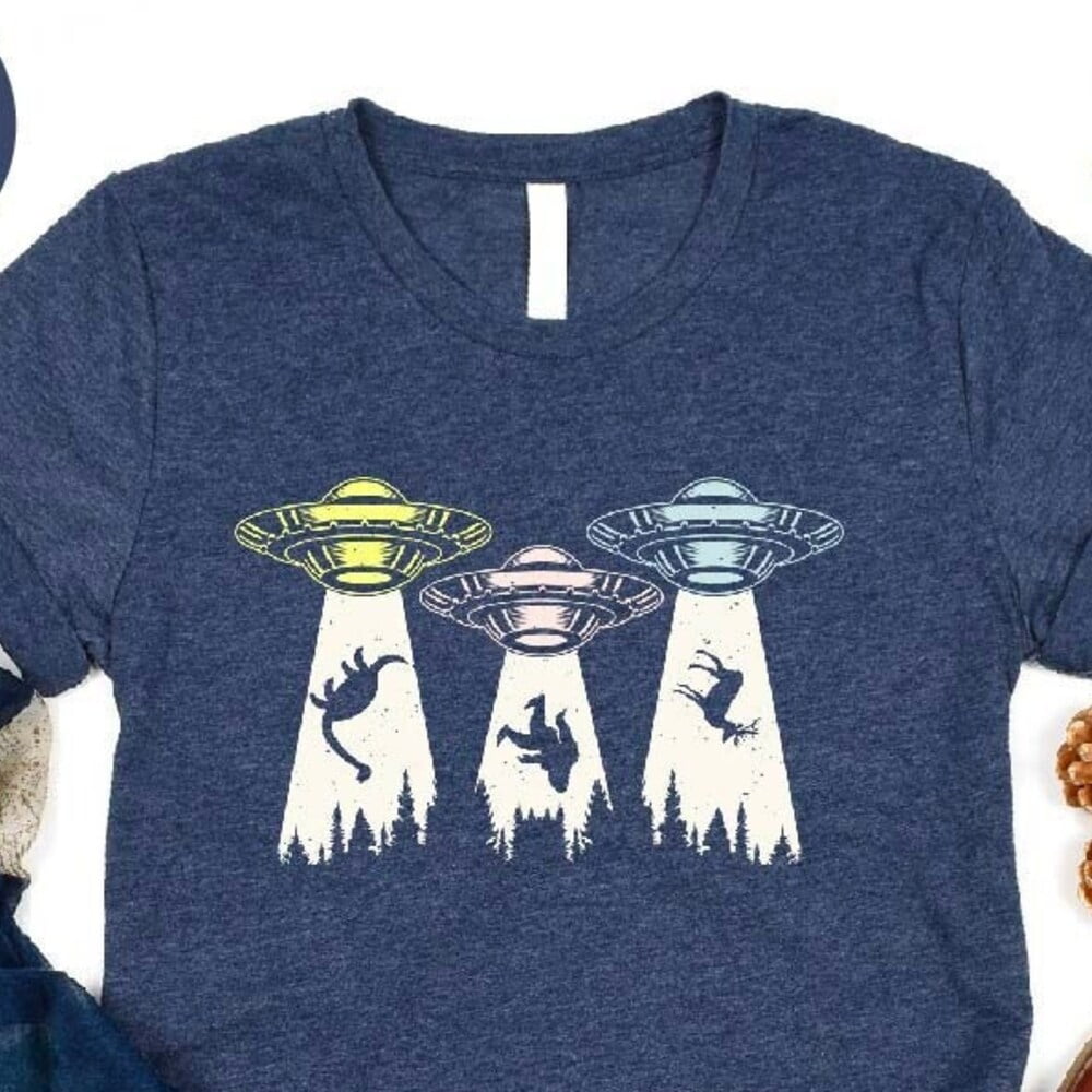 Ufo Shirts, Space T Shirt, Big Foot Shirts, Outer Space Dinosaur Shirts ...