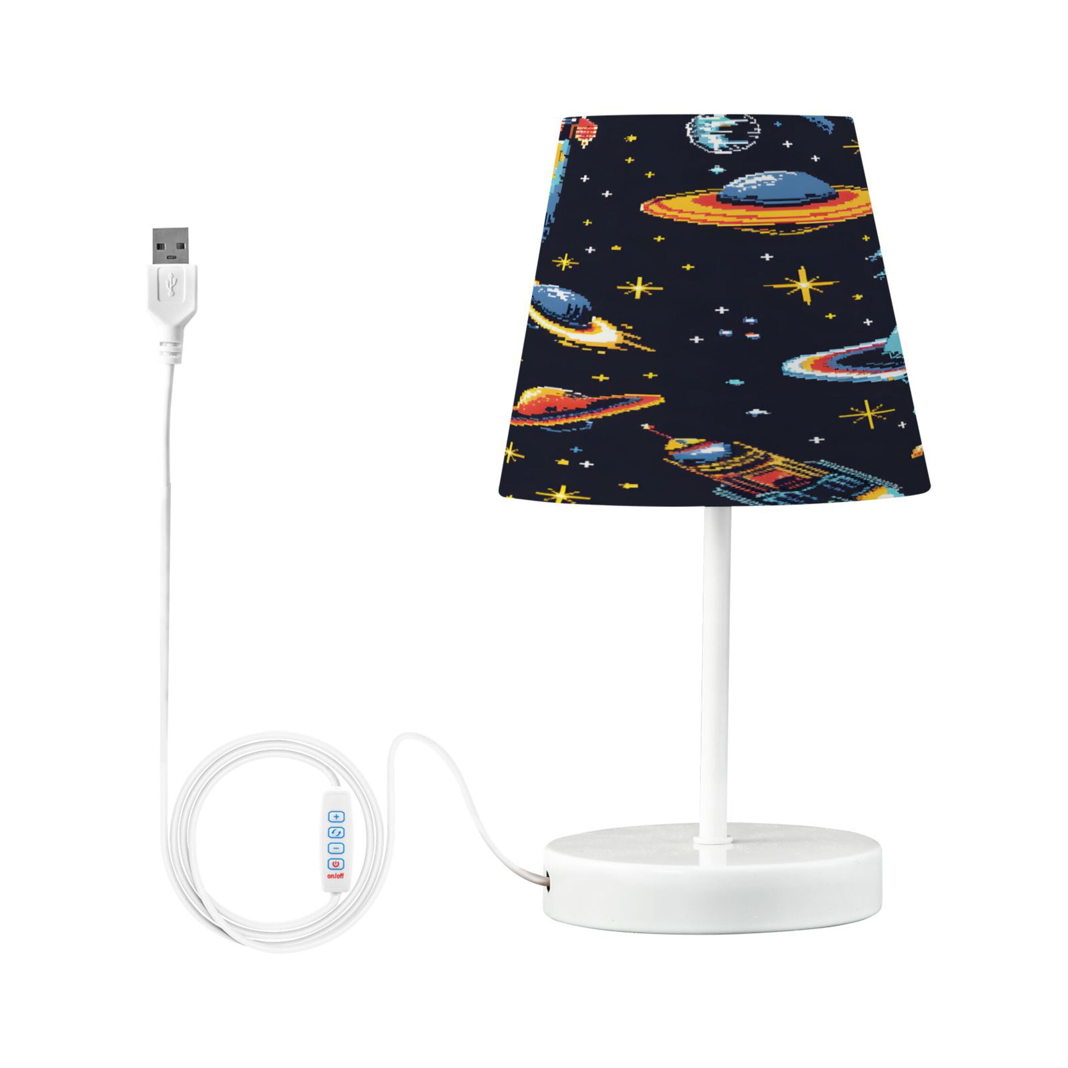 Ufo Spaceships Star Desk Lamp LED Table Nightstand Lamps with 3 Color ...