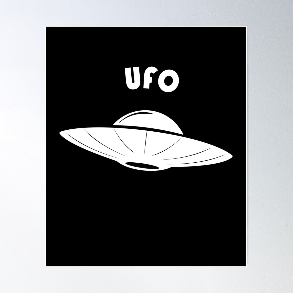 Ufo Symbol Poster Wall Art, Modern Wall Decor For Living Room Bedroom ...