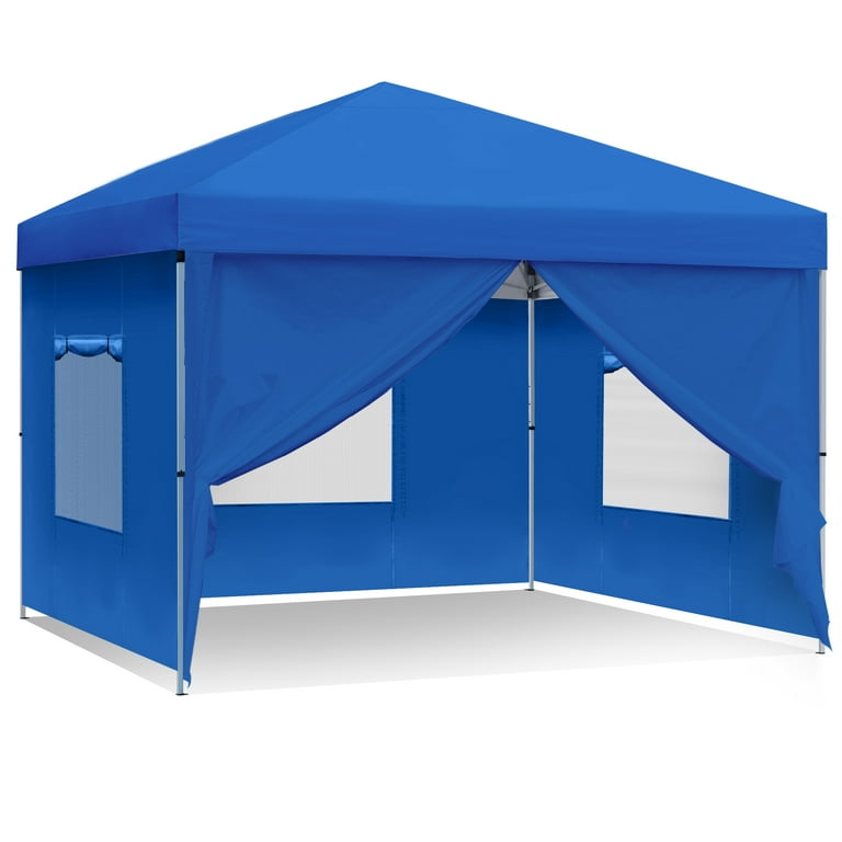 Uforic 10 ft x 10 ft Easy Pop up Outdoor Canopy Tent with 4 Uforic 10 ft x 10 ft Easy Pop up Outdoor Canopy Tent with 4
