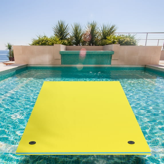 Uforic 12' x 6' Lily Pad Floating Water Mat for 4 Person, XPE Foam Raft ...