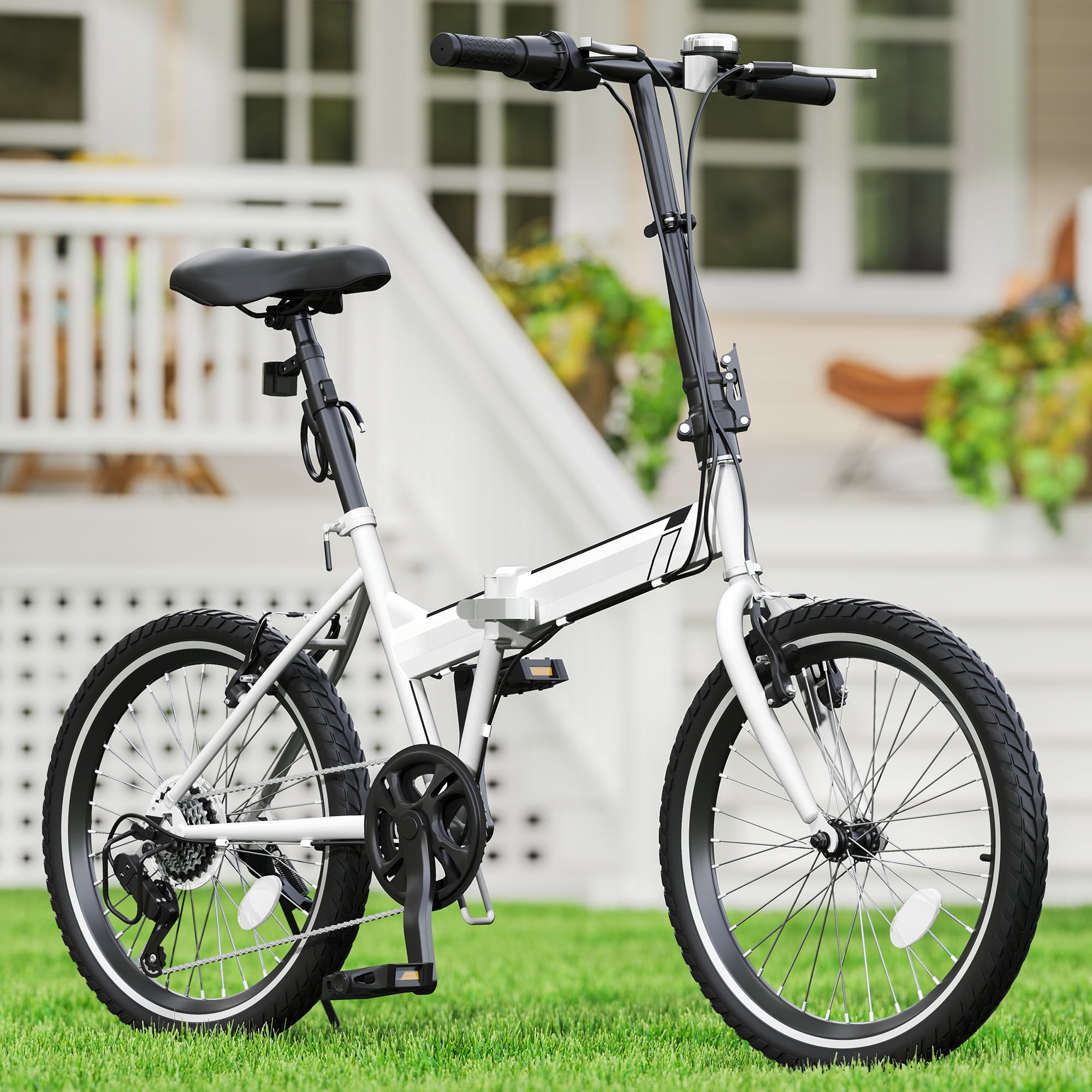 Uforic 20" Folding Bike, 7-Speed Portable Bicycle for Adults, Ideal for ...