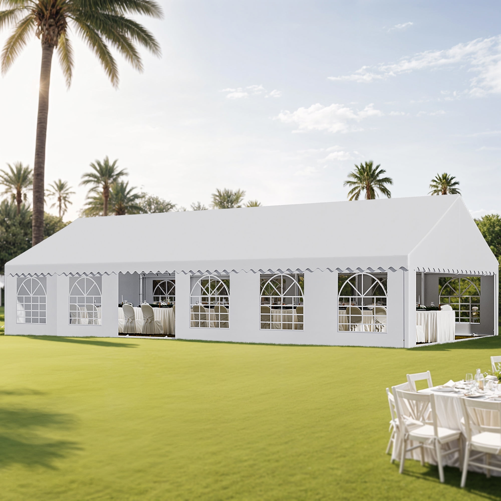 Uforic 20x40 ft Heavy Duty Party Tent,Large Outdoor Canopy with ...