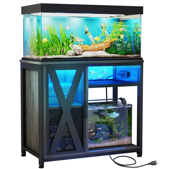 Uforic 40-50 Gallon Fish Tank, Aquarium Stand with Power Outlets and ...