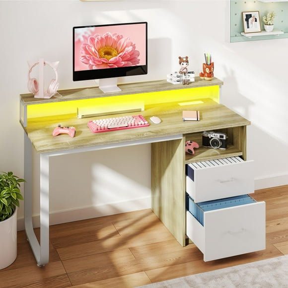 Small Wood Desks with Drawers