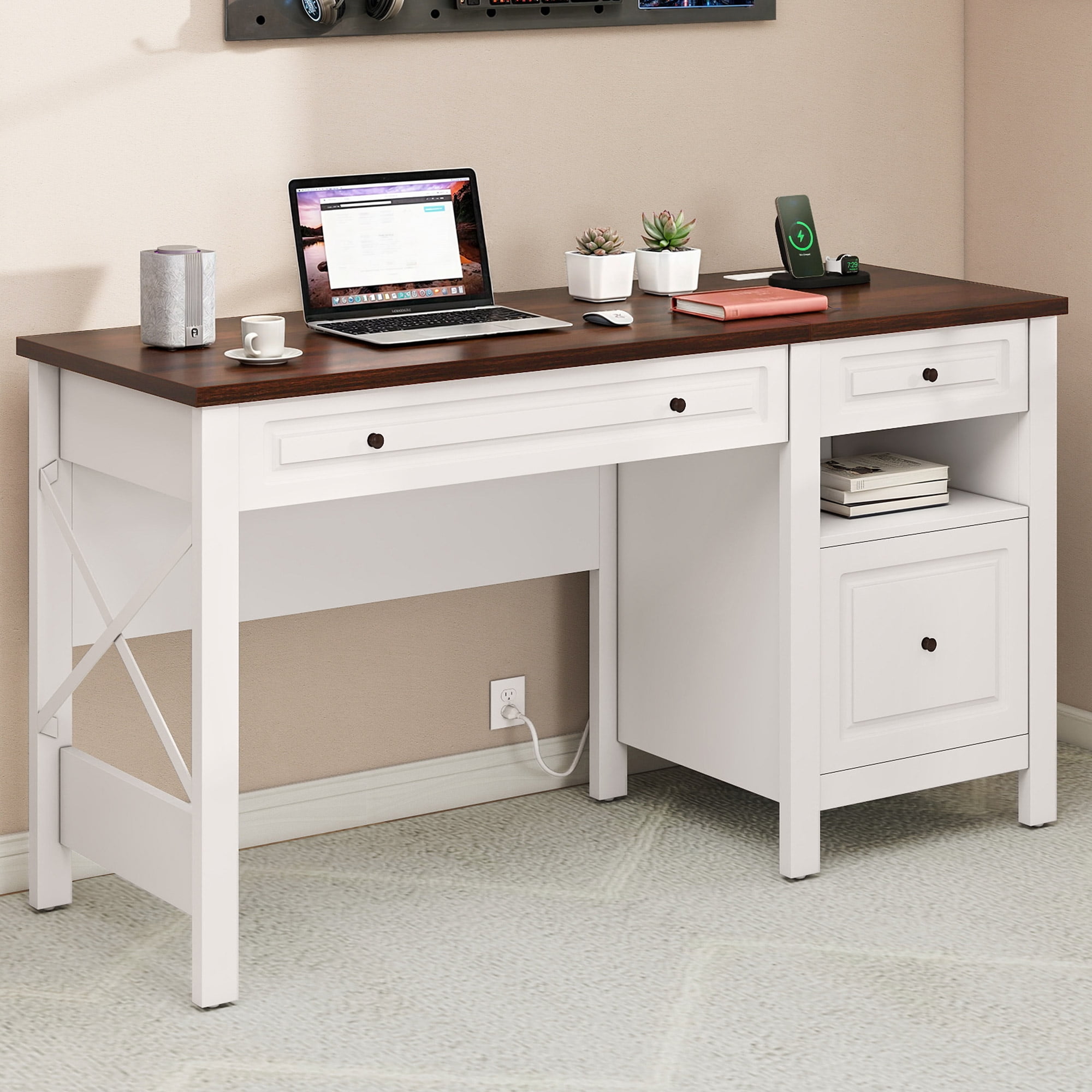 Customer reviews for Uforic 53" Computer Desk with Lift Top & Power ...