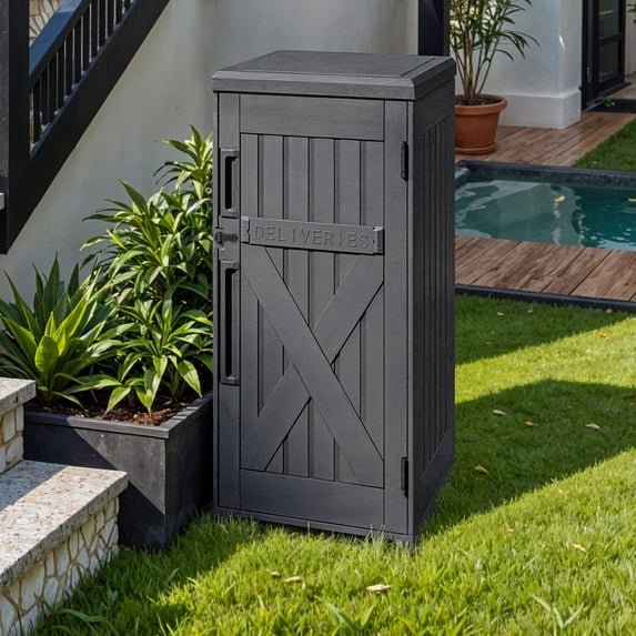 Uforic 60-Gallon Large Outdoor Package Delivery Storage Box, Double ...