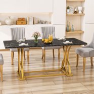 Free Shipping! Ktaxon Dining Table Modern Minimallist Glass Kitchen ...