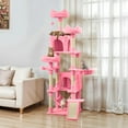 Uforic 75"Large Cat Tree Tower Multi Level Play Tower Condo with Sisal ...