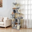Uforic 75"Cat Tree Tower for Large Cats,Multi Level Play Tower Condo ...