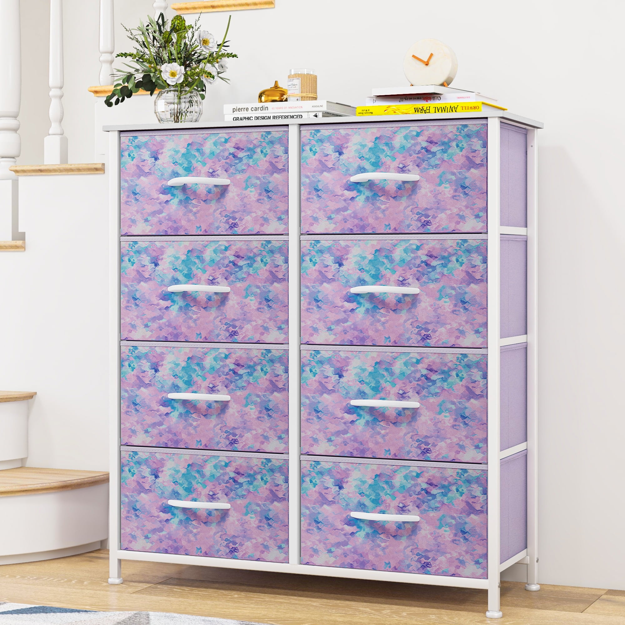 Free Shipping! Uforic 8-Drawer Tall Fabric Dresser Chest, Tie-dye ...