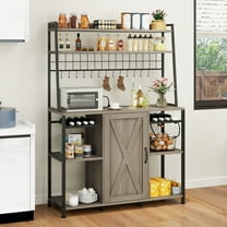 Tribesigns 5 Tier Kitchen Bakers Rack with Power Outlets, Storage Shelf ...
