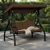 Mainstays Lawson Ridge 2-Seat Steel Outdoor Freestanding Porch Swing ...