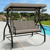 Mainstays Lawson Ridge 2-Seat Steel Outdoor Freestanding Porch Swing ...