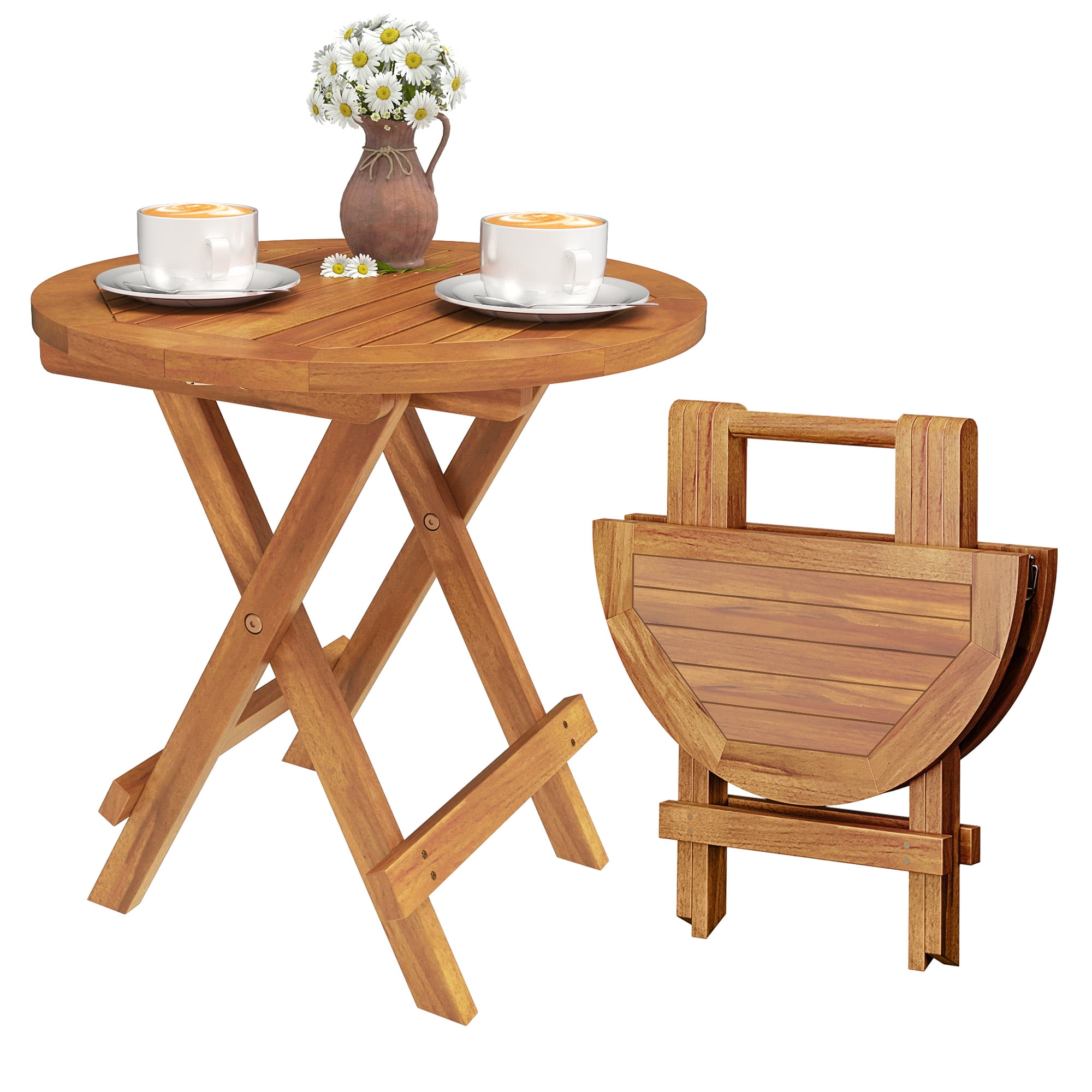 Uforic Outdoor Side Table, All Weather Adirondack Small Patio Bistro ...