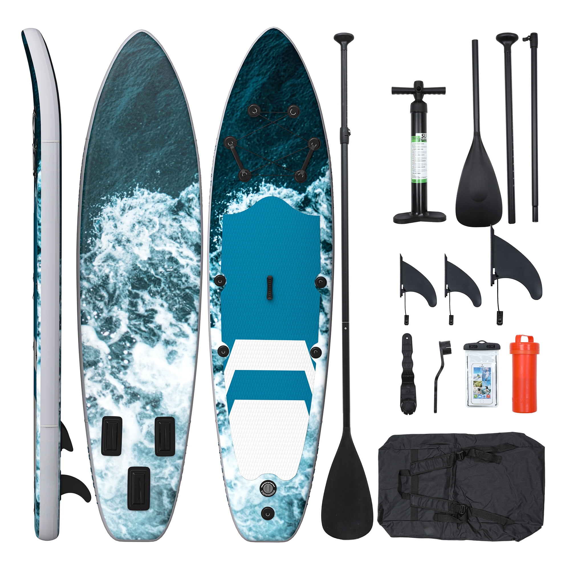 Uforic Outdoors Inflatable Stand Up Paddle Boards 11 ft Fishing Paddle ...