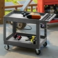 Uforic Rolling Utility Cart with Lockable Wheels, High Density ...