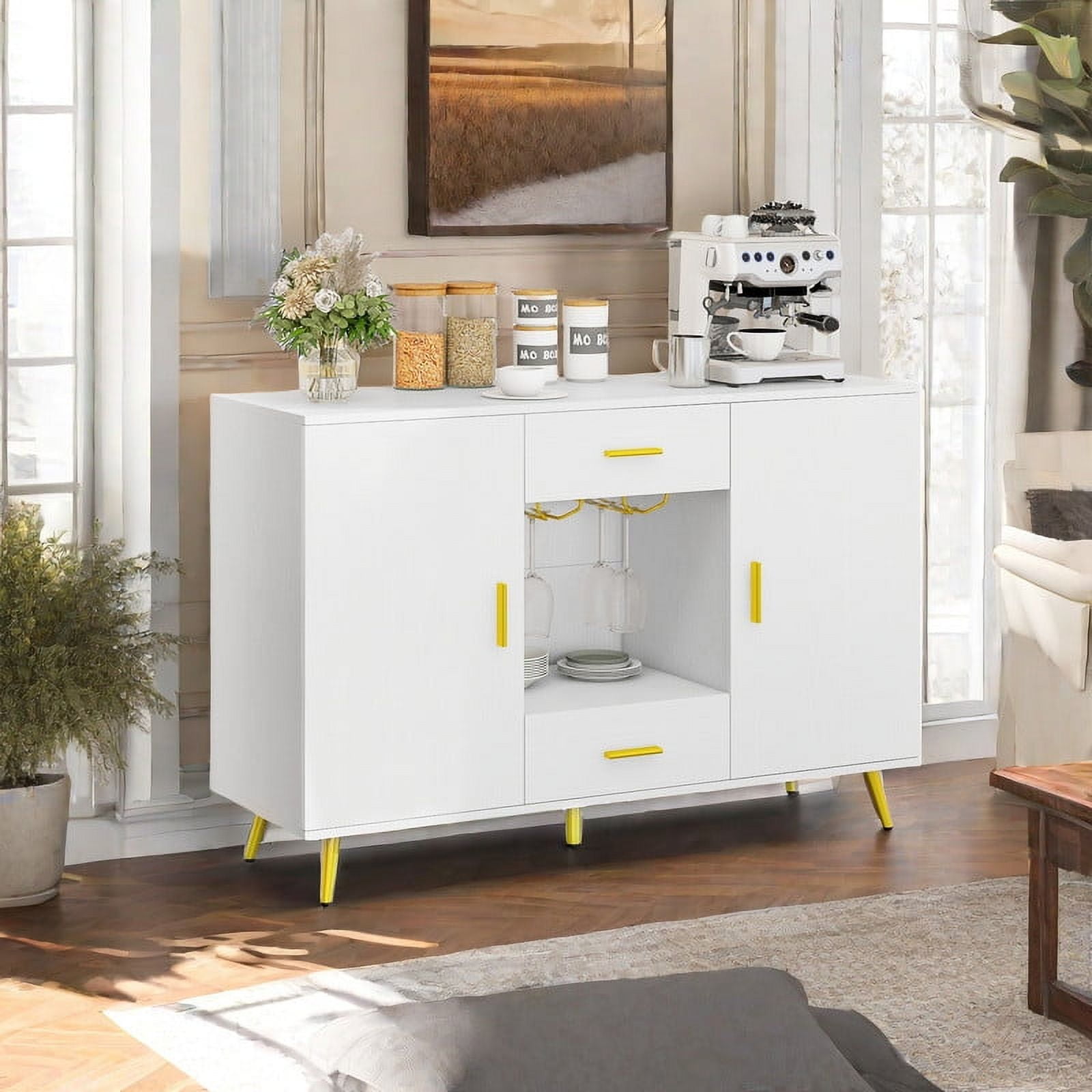 Uforic Sideboard Buffet with Doors& Drawers Buffet Cabinet with ...