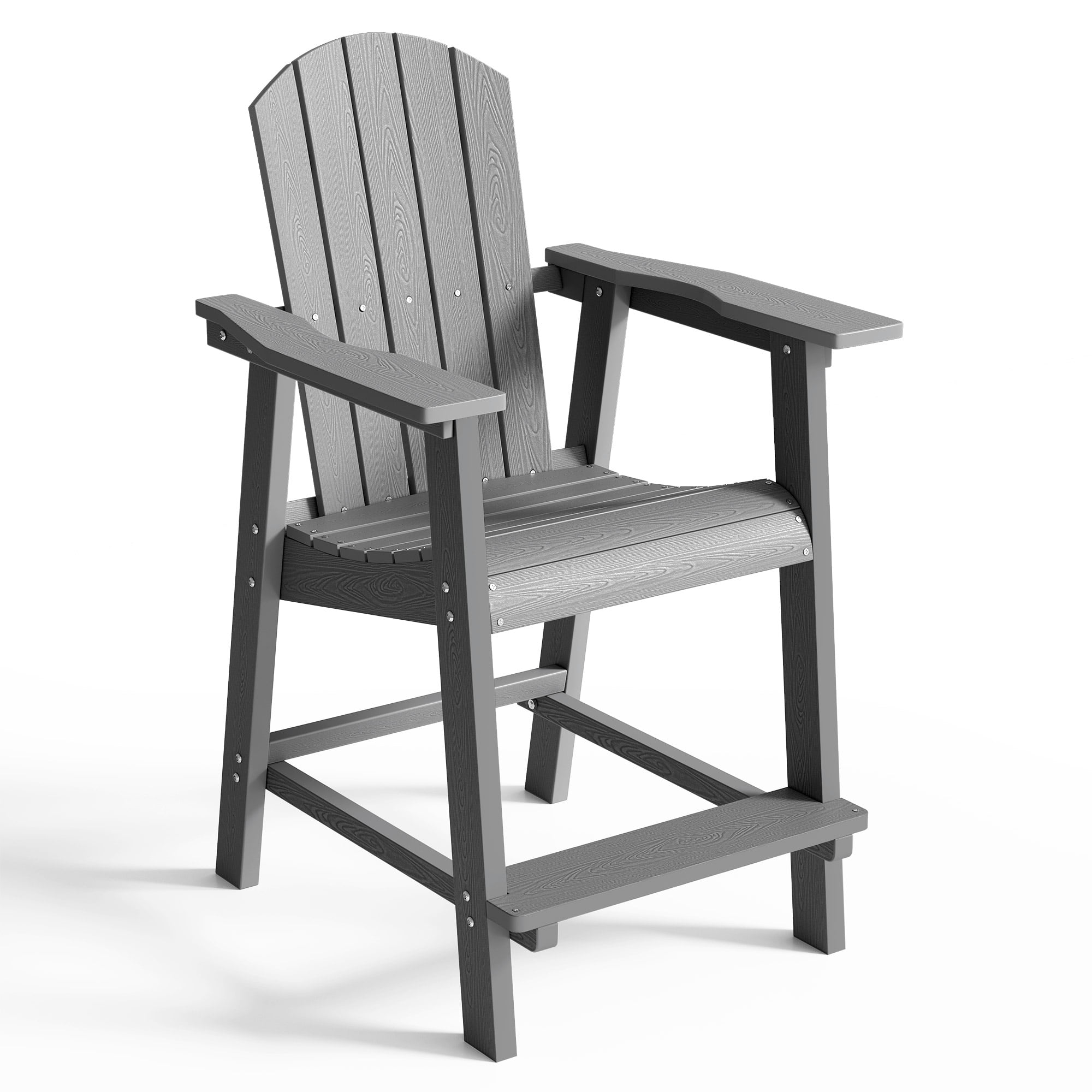 Uforic Tall Adirondack Chair - Poly Bar Height Balcony Seating, HIPS ...
