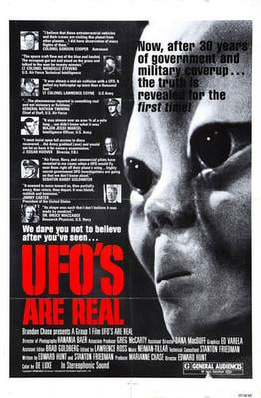 Ufos Are Real Movie Poster 24inx36in Art Poster 24x36 Multi-Color ...