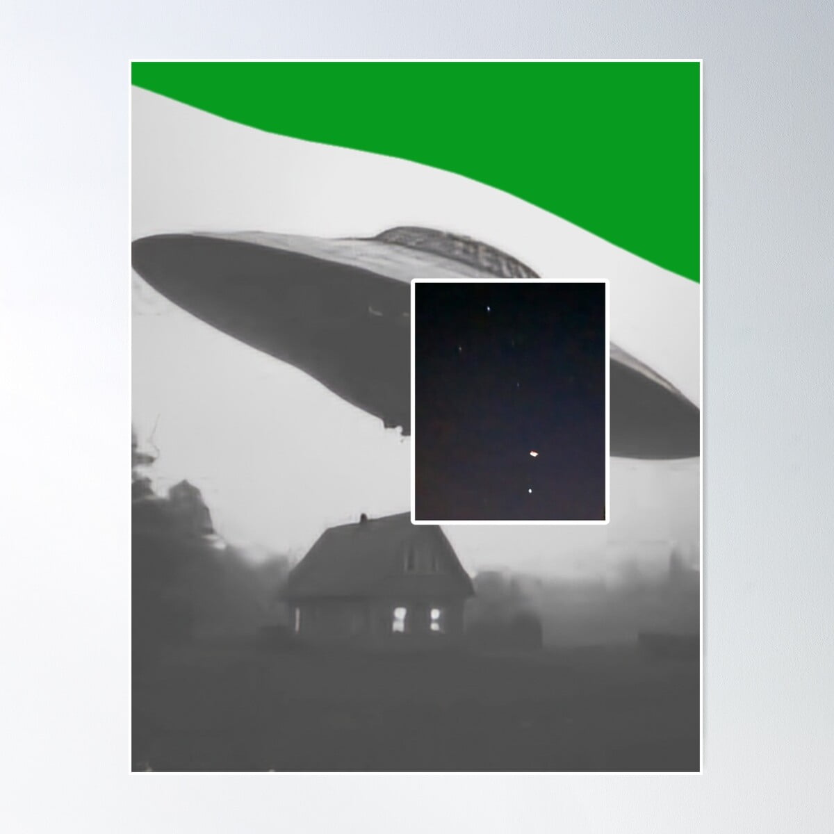 Ufos Poster Wall Art, Modern Wall Decor For Living Room Bedroom, 8x12 ...