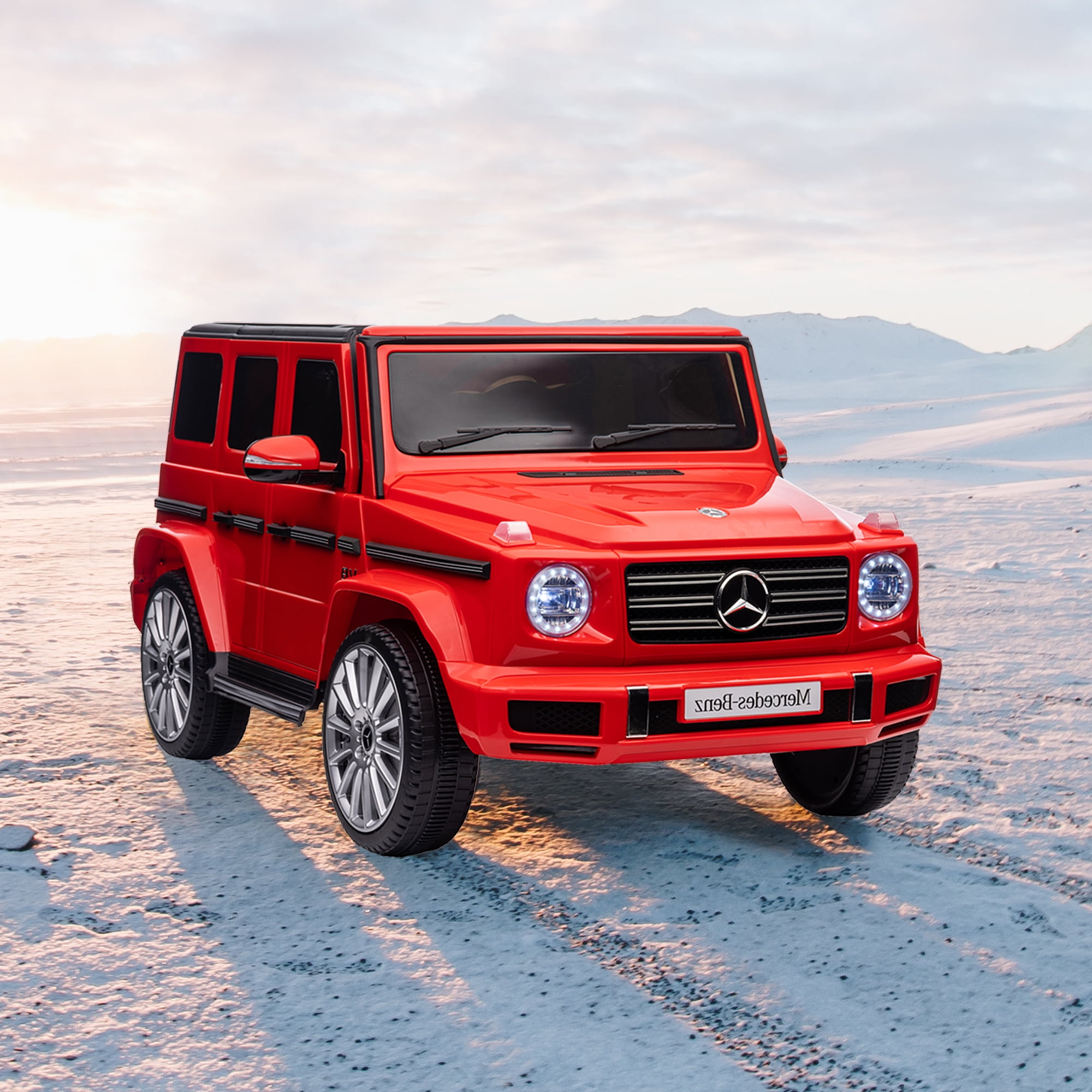 Red Ufurpie 24V Mercedes G500 Electric Toy, MP3/Bluetooth/LED, 3-6 ...