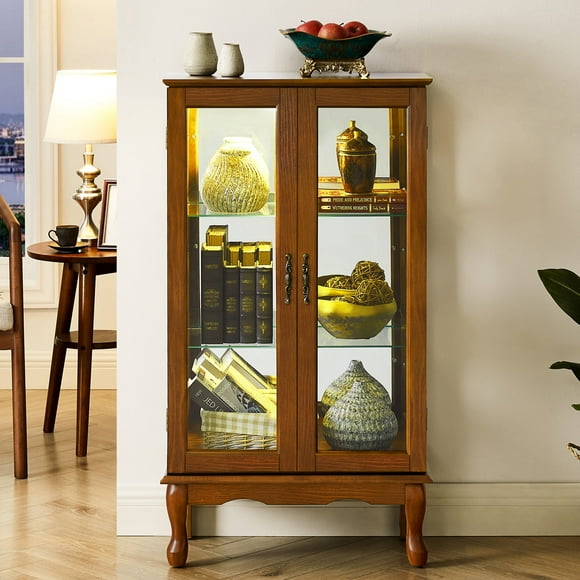 Curio Cabinets with Glass Doors