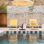 3 Panels Patio Outdoor Privacy Screen Room Divider Black Resin Wicker ...