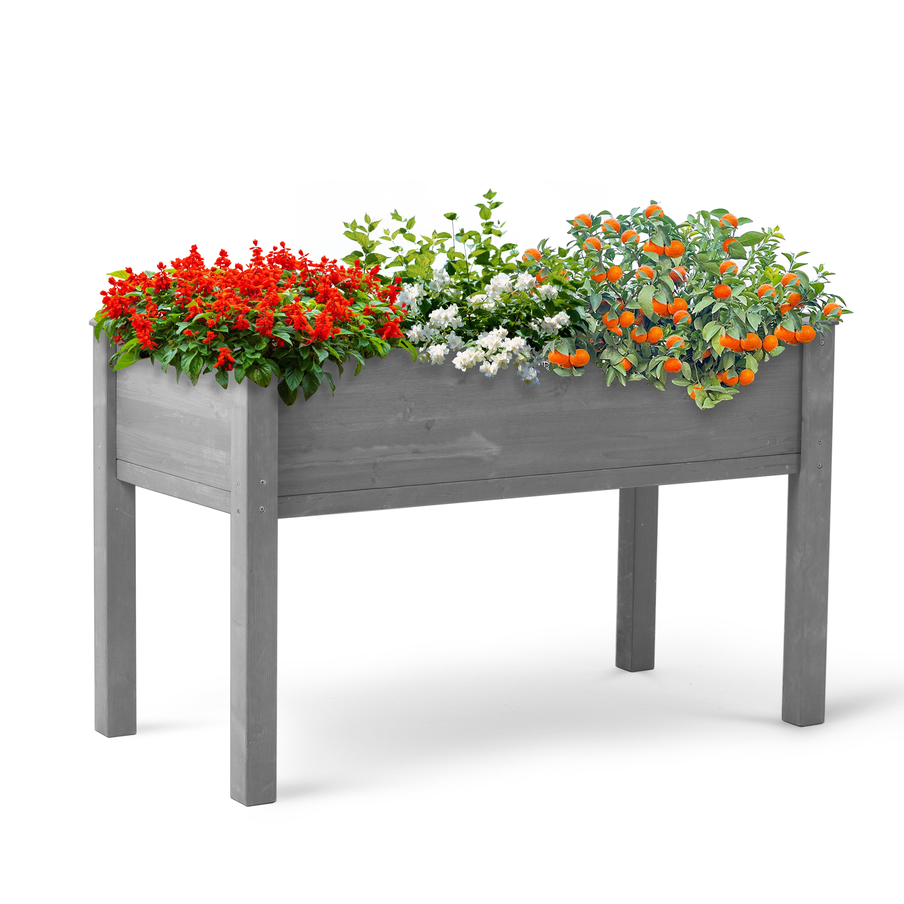 Ufurpie Raised Garden Bed with Legs,Elevated Wooden Planter Box for ...