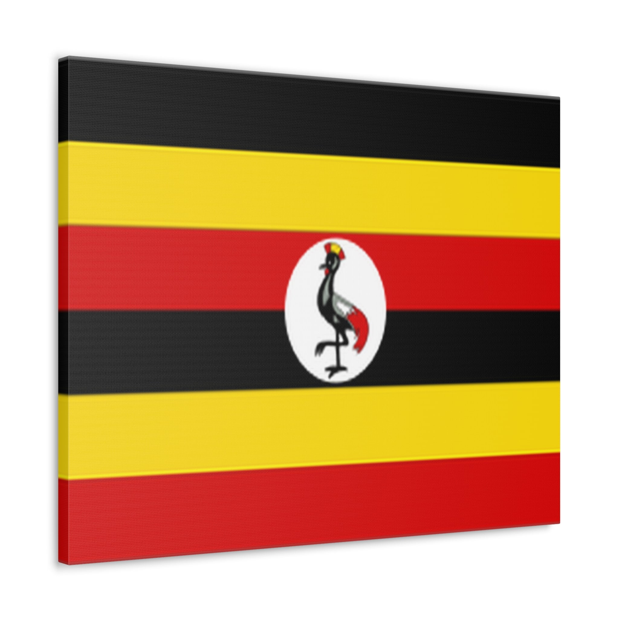 Uganda Country Flag Canvas Vibrant Wall Art Unframed Home Decor ...