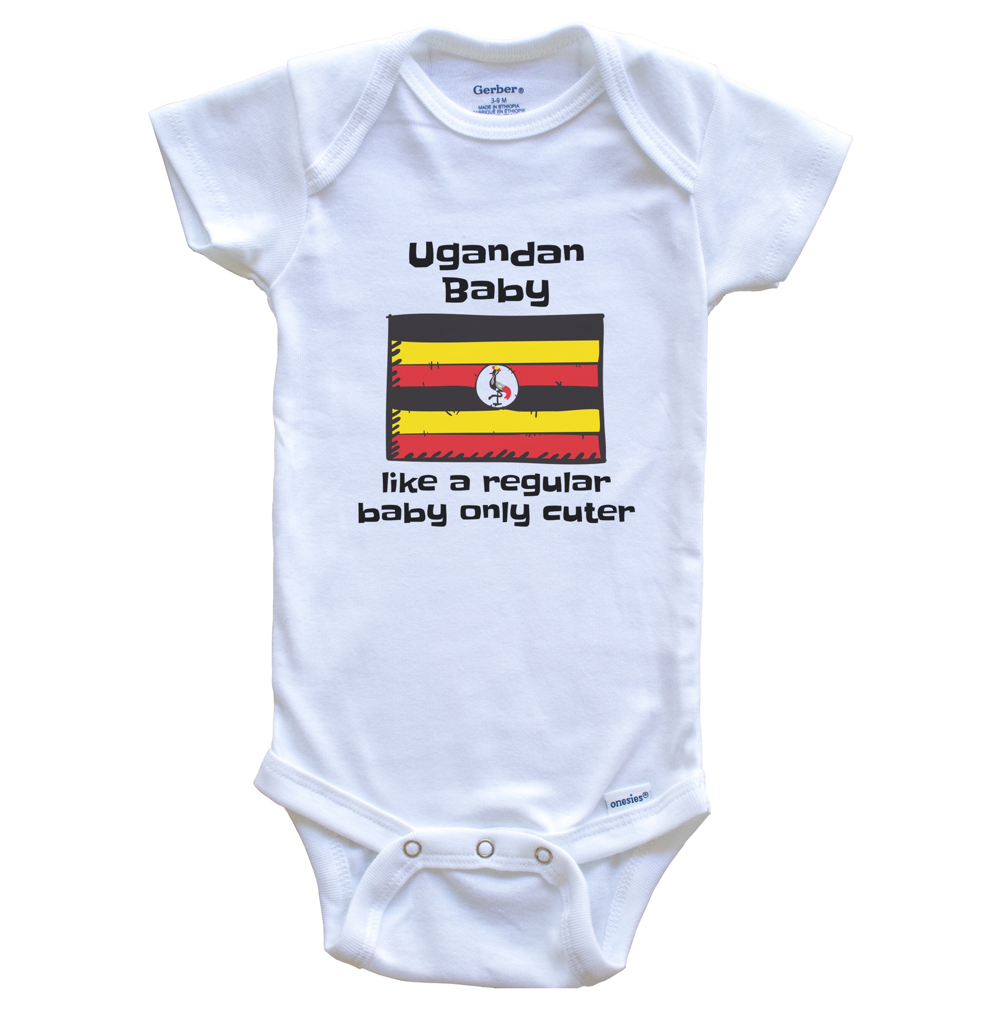 Ugandan Baby Like a Regular Baby Only Cuter Funny Uganda Flag Baby ...