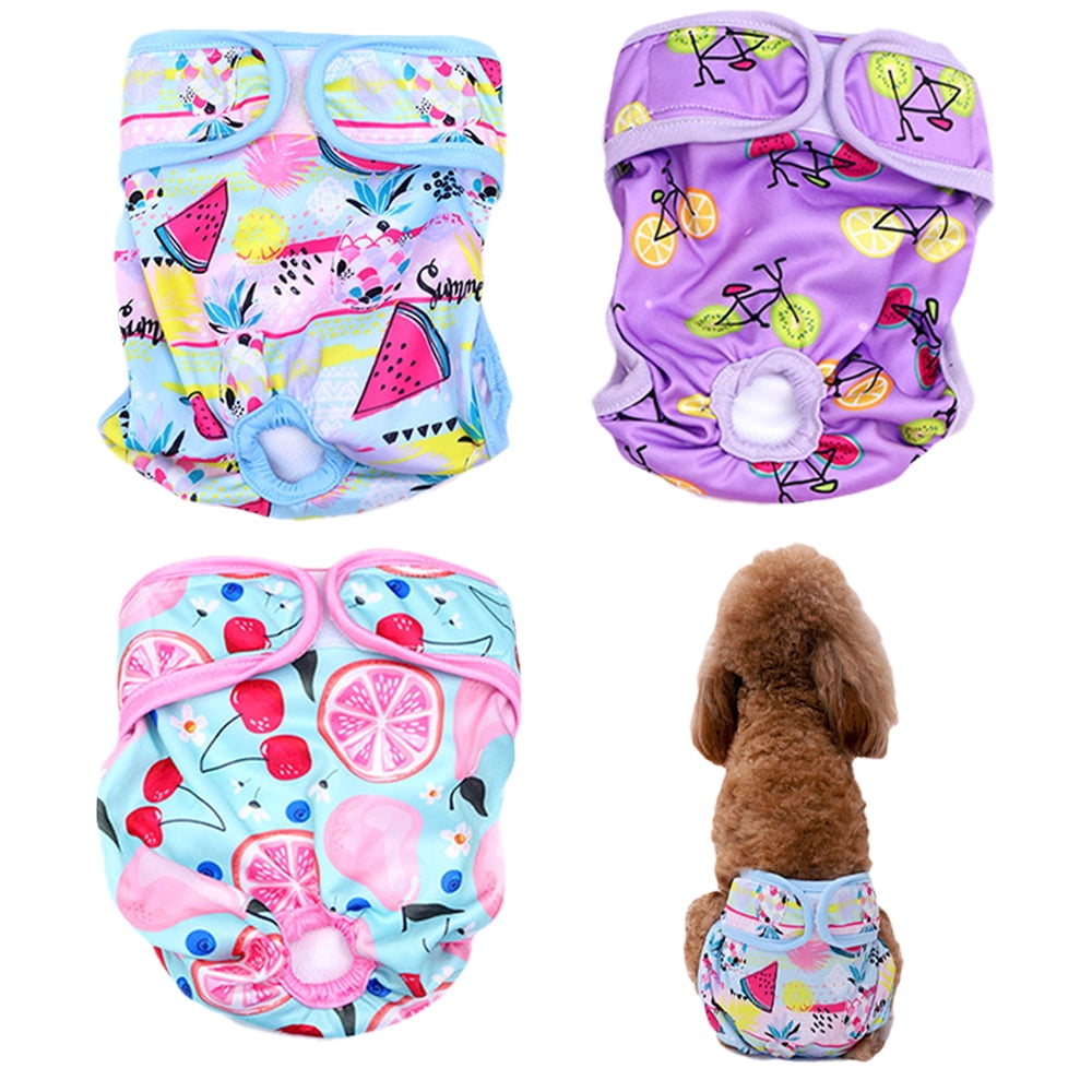 Ugerlov Female Dog Diapers,3 Packs Highly Absorbent Washable Female Dog ...