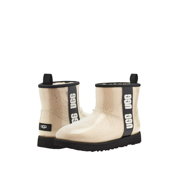 UGG Women's Classic Clear Mini Boot in Natural/Black, 6 US - Walmart.com