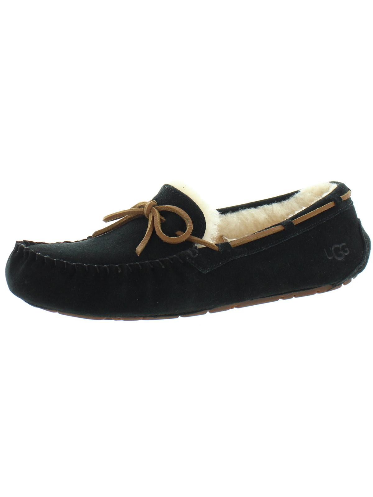 UGG Dakota Women's Suede Moccasin Slippers, Wool Lined, Durable Rubber ...