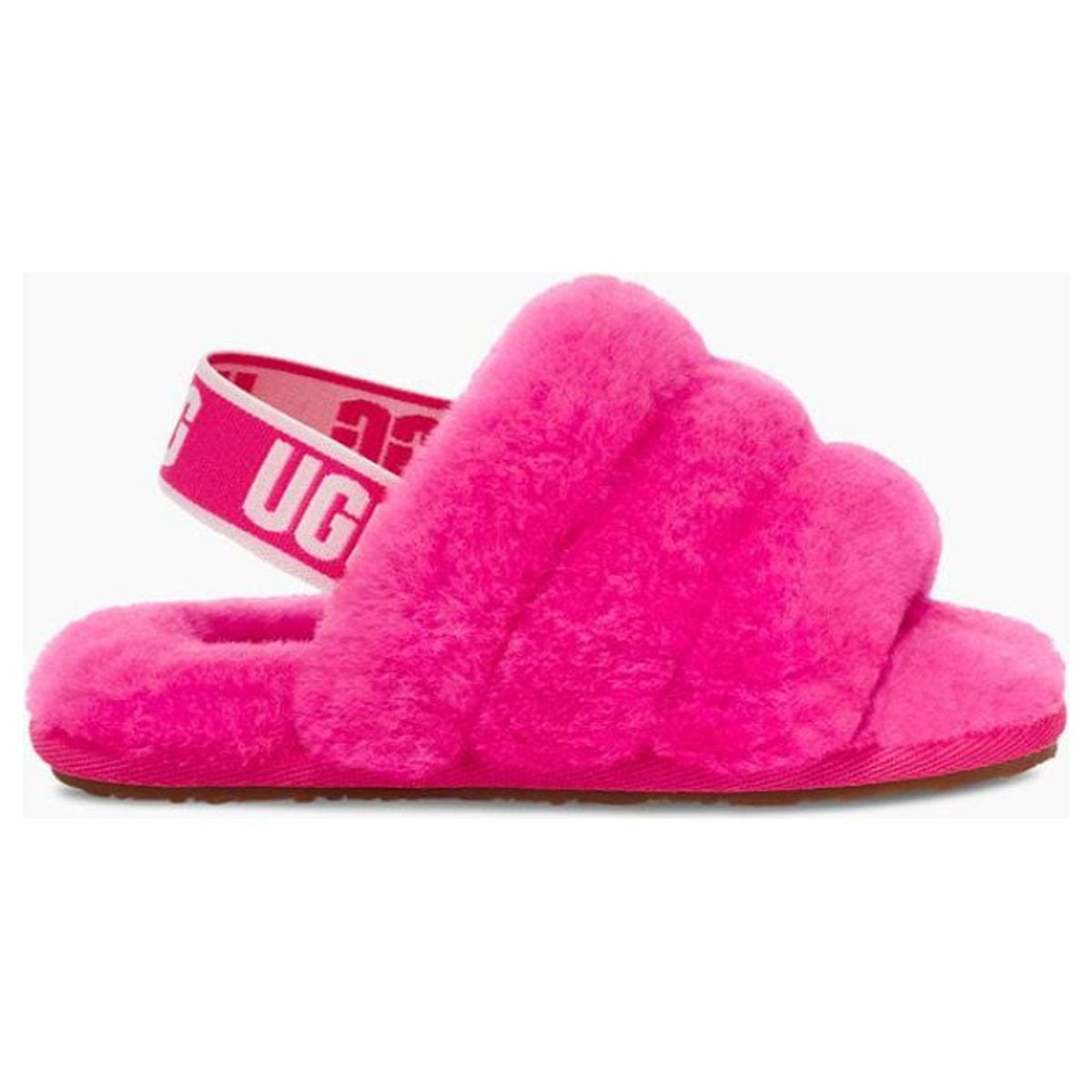 Ugg Fluff Yeah Girl's Kid's Sheepskin Slide Slipper Sandals - Walmart.com