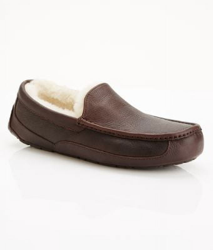 Ugg Men's Ascot Leather Slippers, China Tea \ Brown,7 M US - Walmart.com