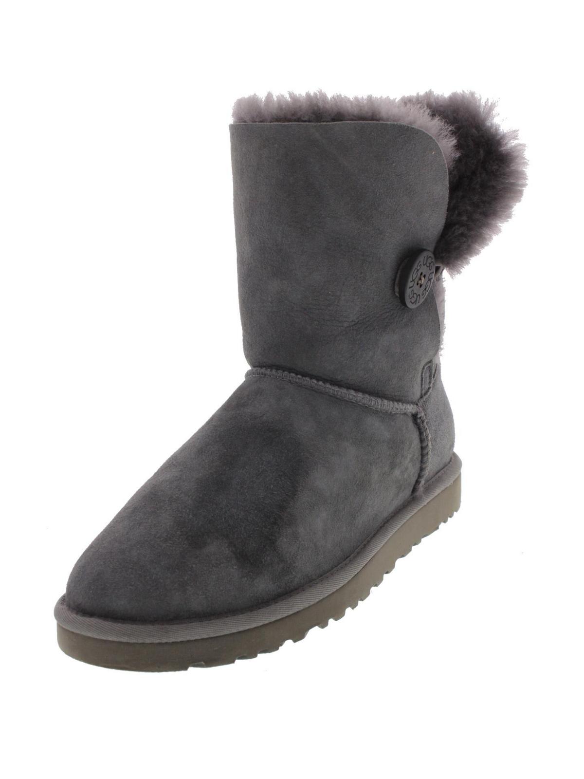 Ugg Women's Casual Suede Sheepskin Bailey Button Boots - Walmart.com