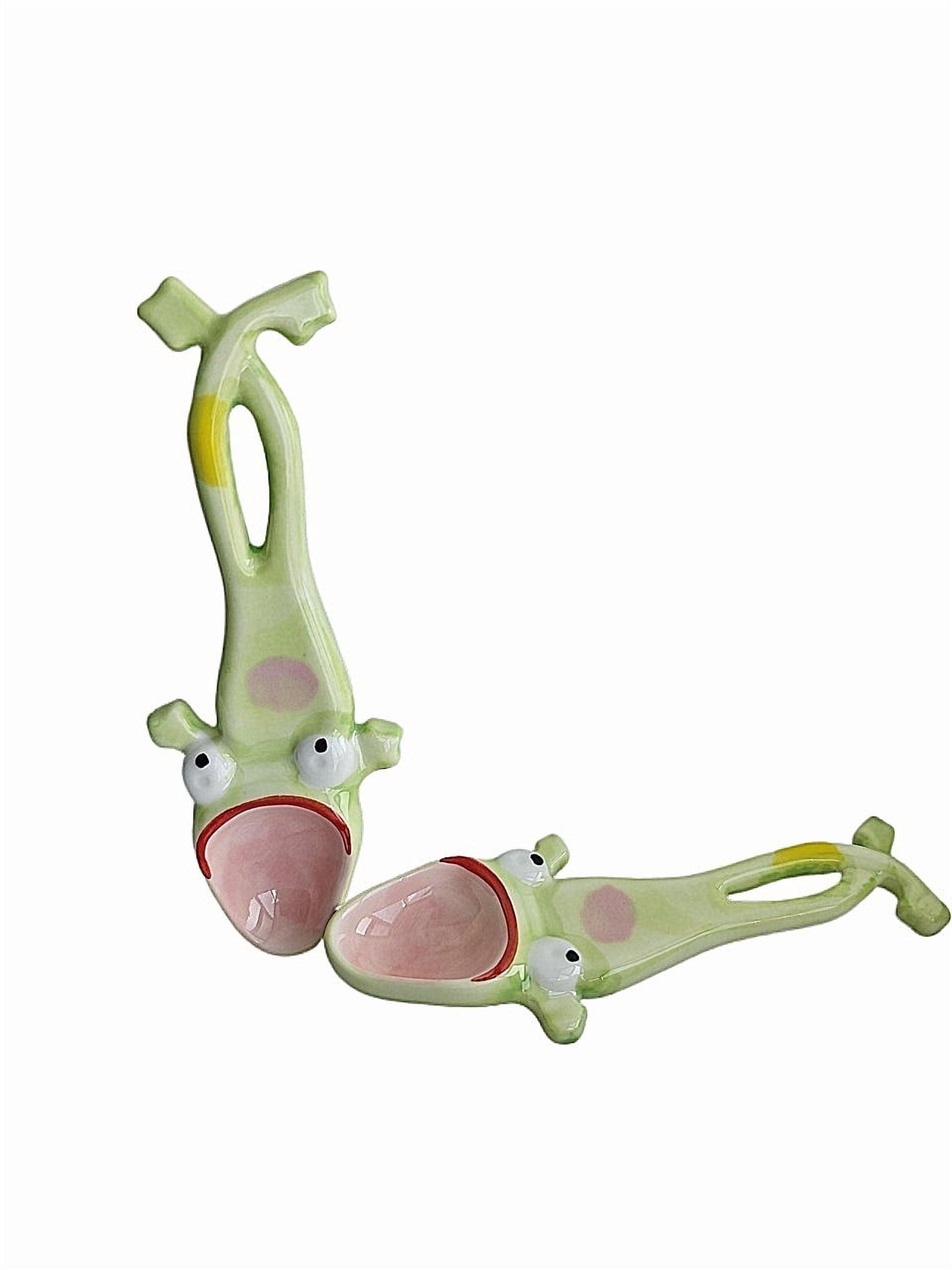 Stereoscopic HandMade 3D Ceramic Frog Spoons Creative Frog Spoon High ...