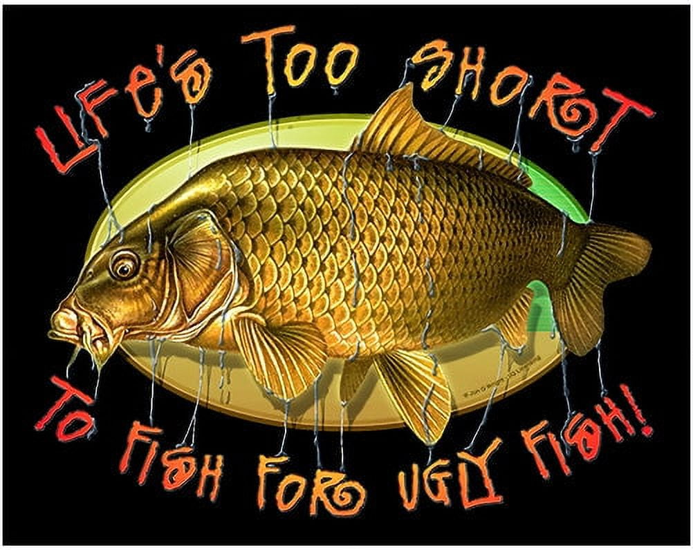 Ugly Carp Novelty Sign | Indoor/Outdoor | Funny Home Décor for Garages ...