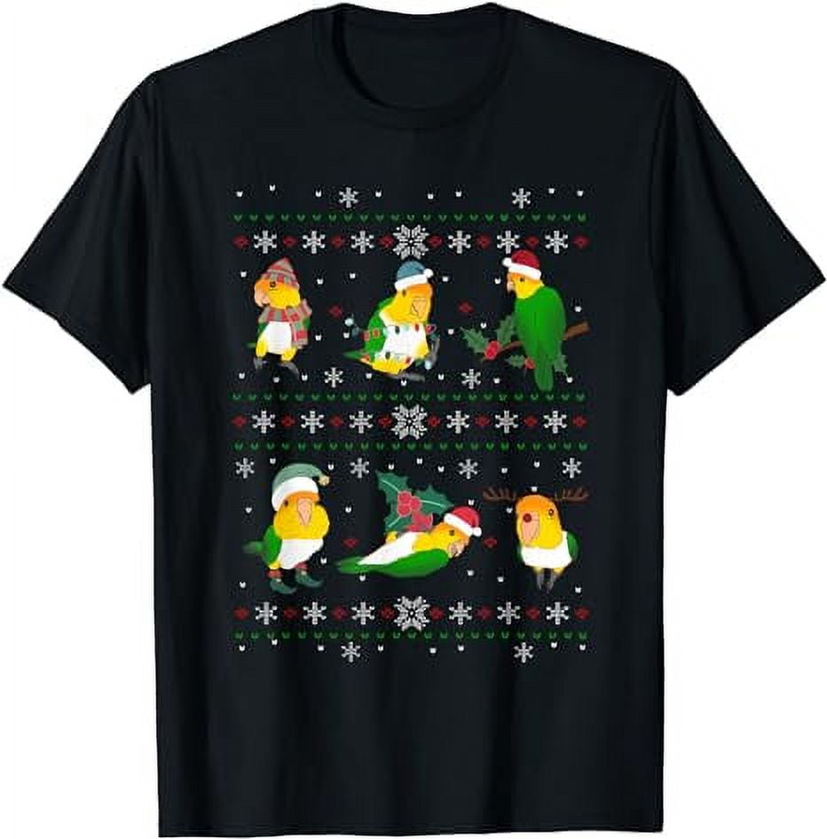 Ugly Christmas Caique Parrot Owner Holidays Birb memes T-Shirt ...