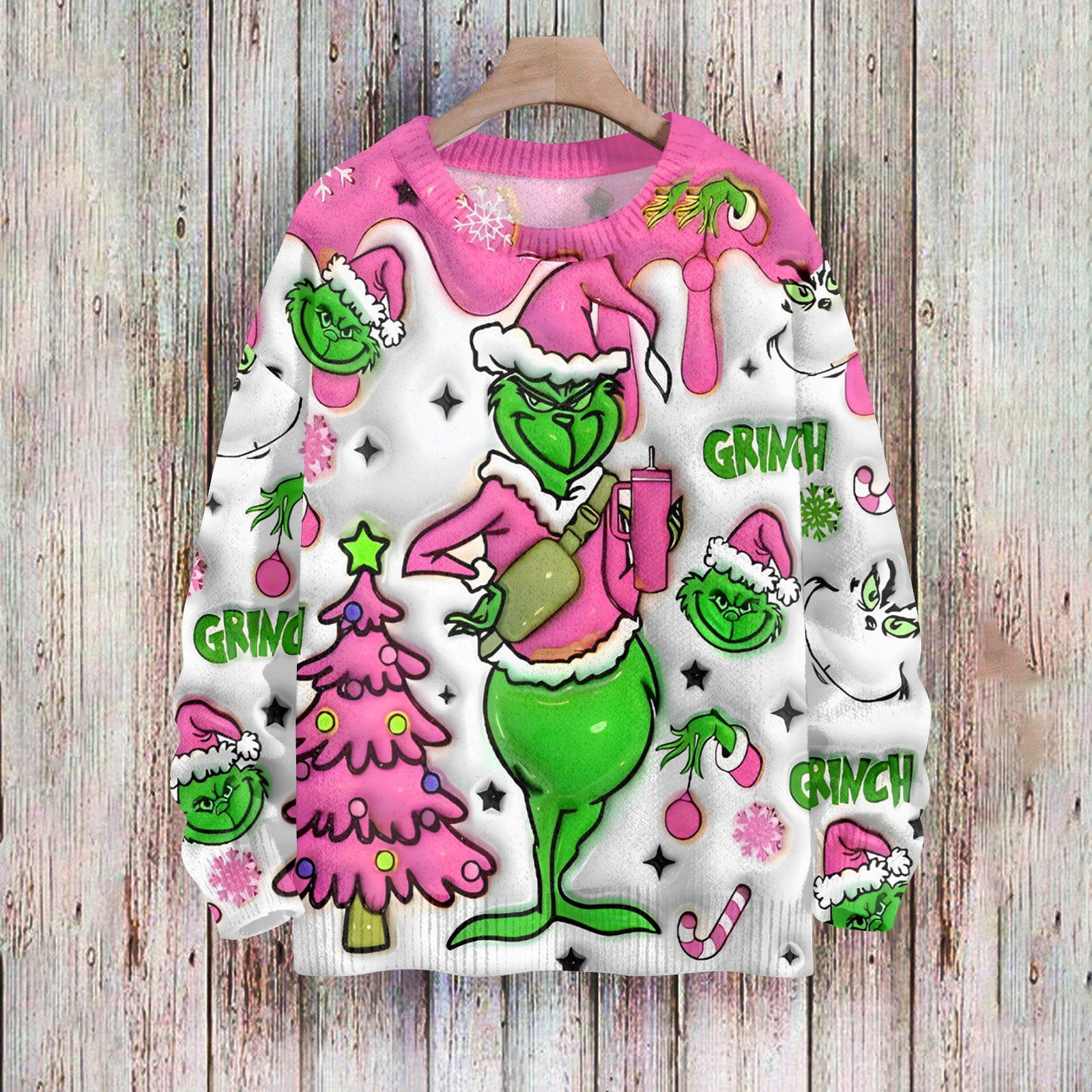 Ugly Christmas Sweater Women Grinch Sweater Ugly Sweater Christmas ...