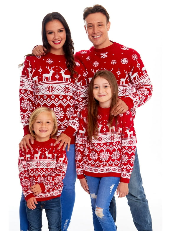 Matching Christmas Sweaters Family