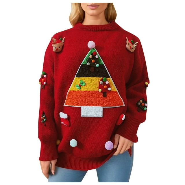 Ugly Christmas Sweaters Women Plus Size Christmas Sweater Christmas ...