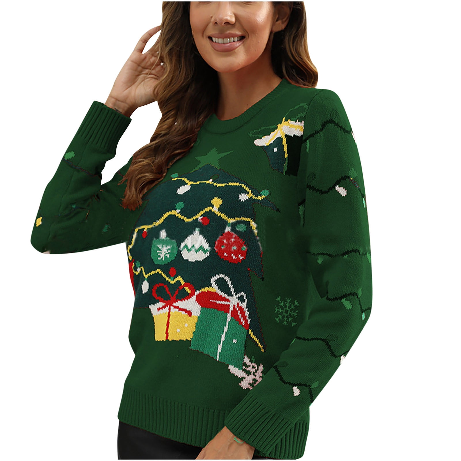 Ugly Christmas Sweaters For Women Womens Xmas Sweater Knit Christmas