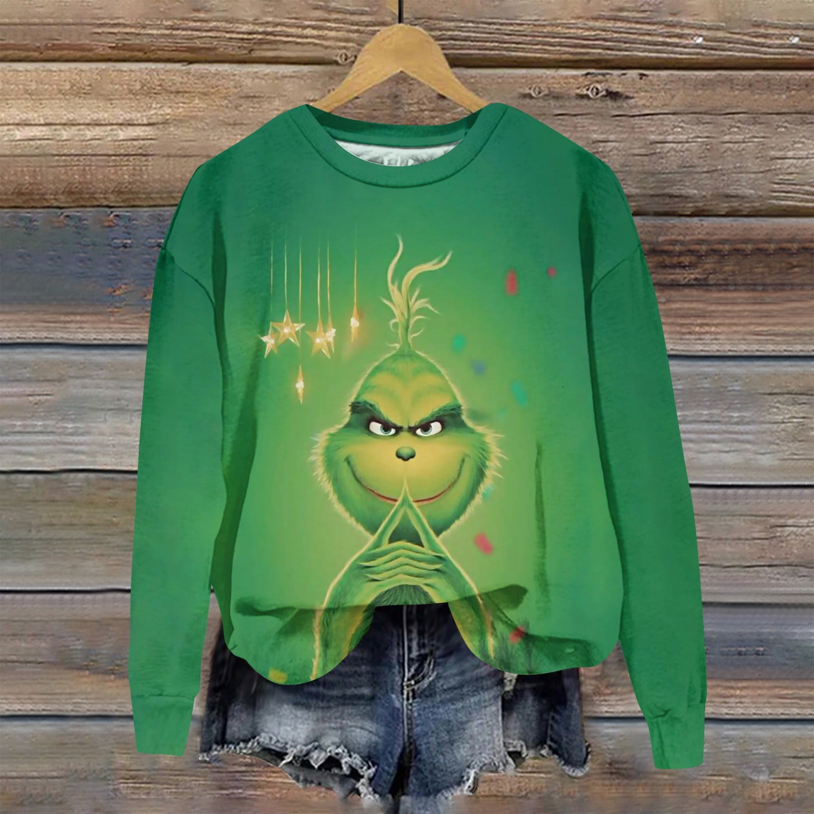 Ugly Christmas Sweatshirts for Women 2024 YuCheng Long Sleeve Crewneck ...