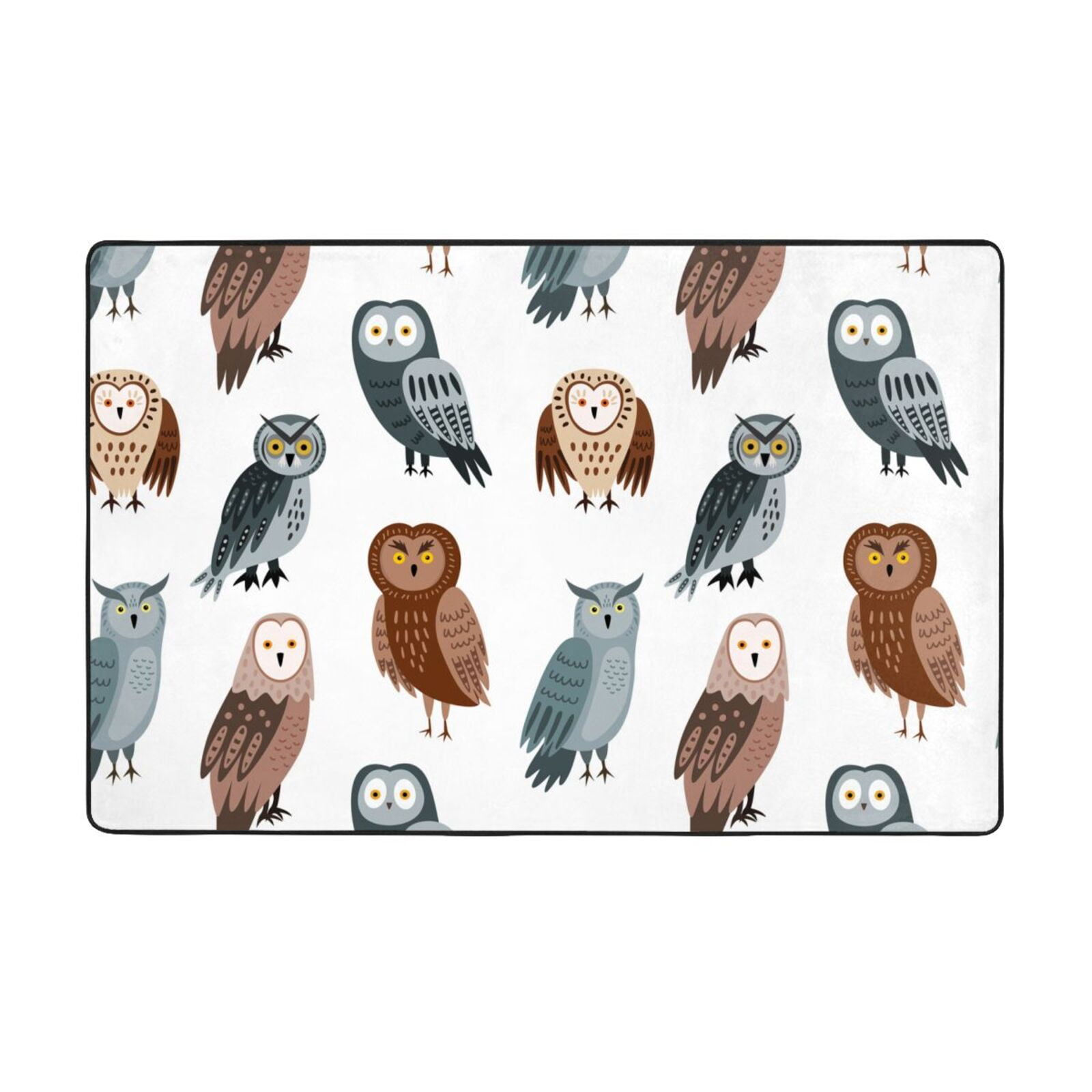 Ugly Dorky Owl Universal Door Mat Indoor Entrance, 60×39 Non-Slip ...